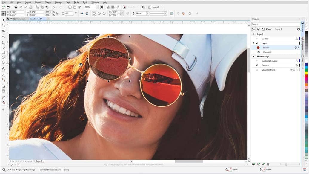 Apply Bitmap Effects As Lenses | CorelDRAW Tutorials