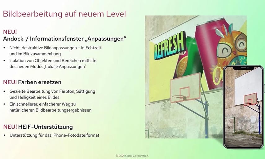 Vorstellung der neun CorelDRAW Graphics Suite 2021 Vorstellung der neun CorelDRAW Graphics Suite 2021